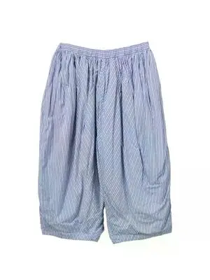 Comme Des Garçons Striped Cropped Trousers