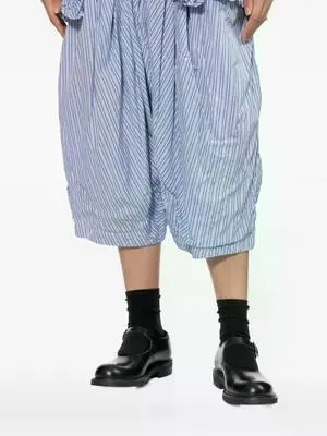 Comme Des Garçons Striped Cropped Trousers