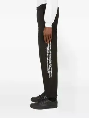 DEATH CIGARETTES Skull Logo Print Trousers