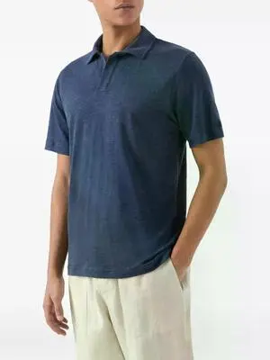 MC2 SAINT BARTH Fraser Polo In Pure Linen