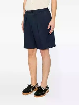 BE ABLE Pleated Elasticated-waist Shorts