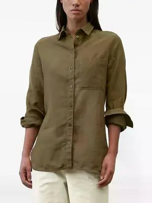 Marc O'polo Button-up Long Sleeve Shirt - Brown