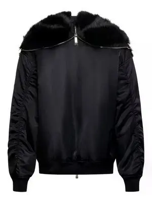 John Richmond Textured Collar Zip-up Jacket