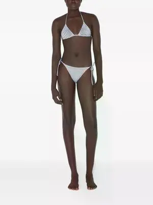 JEAN PAUL GAULTIER Pinstripe Tie Bikini Bottoms