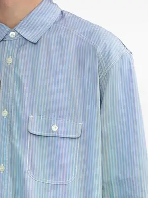 Junya Watanabe Striped Patch-detail Shirt
