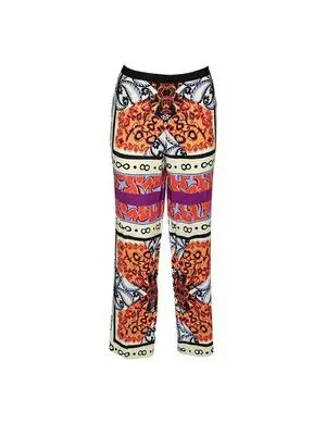 Etro Paisley Print Straight-leg Trousers - Orange