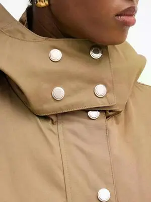 MORGAN Hooded Press-stud Jacket