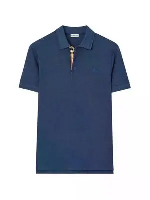 Burberry Cotton Polo Shirt - Blue