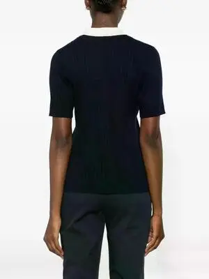 Gant Ribbed Knit Polo Shirt