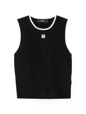 Amiri Logo Embroidered Ribbed Knit Tank Top