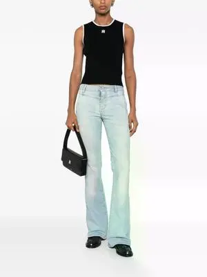 Amiri Logo Embroidered Ribbed Knit Tank Top