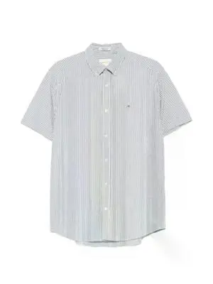 Gant Striped Short-sleeve Shirt - Blue