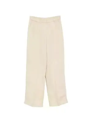 Gant Elasticated-waistband Straight-leg Trousers - Neutrals