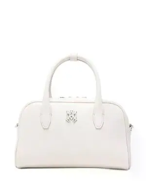 Amiri Logo Plaque Tote Bag - White