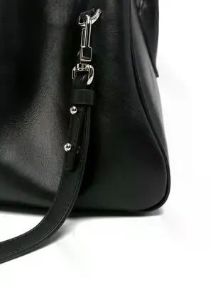 Amiri Logo Plaque Leather Tote Bag
