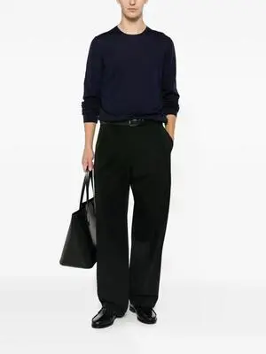 ROBERTO COLLINA Fine-knit Crew-neck Sweater