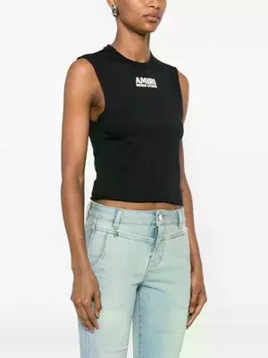 Amiri Logo Print Sleeveless Tank Top