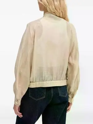 LOLA CASADEMUNT Logo Plaque Zip-up Bomber Jacket