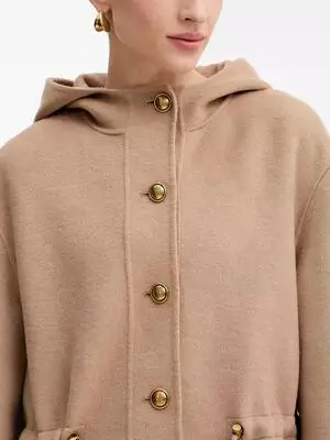 Luisa Spagnoli Vicinato Hooded Drawstring Coat