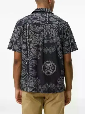 LES DEUX Paisley-print Short-sleeve Shirt