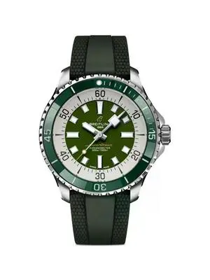 Breitling Stainless Steel Superocean Watch - Green