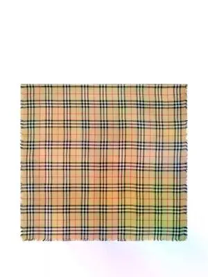 Burberry Check Cashmere-silk Scarf - Neutrals