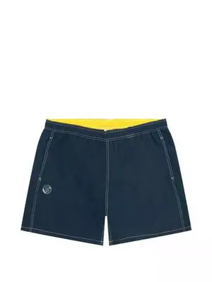 AAPE BY *A BATHING APE Logo Print Contrast Stitch Shorts
