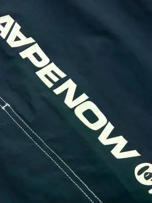 AAPE BY *A BATHING APE Logo Print Contrast Stitch Shorts