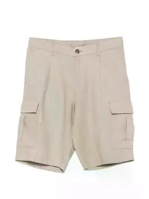 ALLEY DOCKS 963 Pleated Cargo Shorts - Neutrals