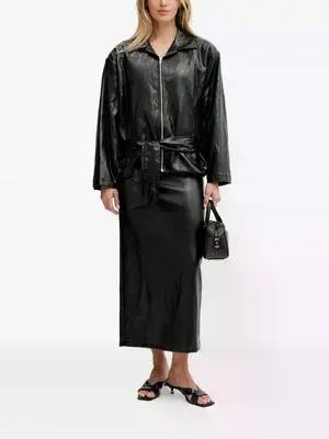 HAVEONE Belted Zip-up Jacket