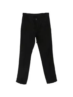 120% Lino Linen Drawstring Trousers - Black