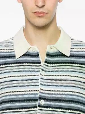 Nn07 Nolan 60019 Striped Knitted Shirt