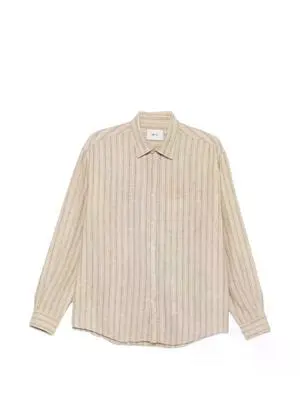 Nn07 Deon 5728 Striped Shirt - Neutrals