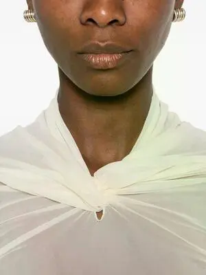 Rick Owens Kairo Ruched Long-sleeve Top