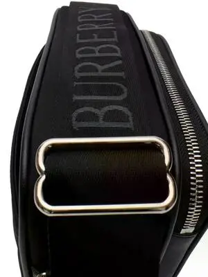 Burberry Nylon Crossbody Bag With Leather Trim