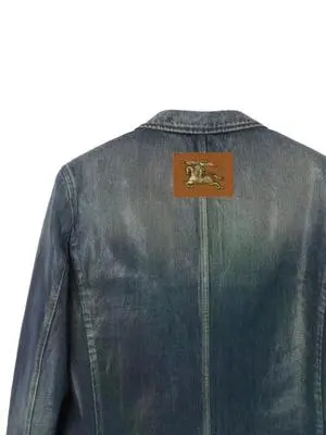 Burberry Coated Denim Tailored Jacket