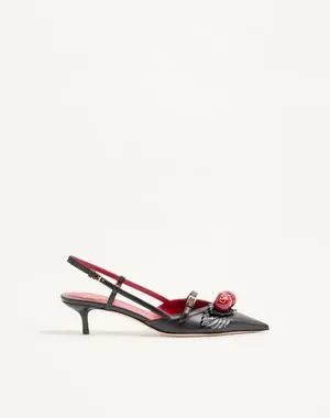 Valentino Garavani Slingback Pumps In Kidskin - Black
