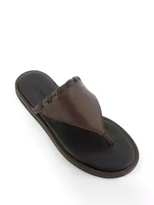 Yuzefi Maris Whipstitch Flip Flops - Brown