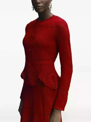Erdem Ruby Crochet-knit Midi Dress