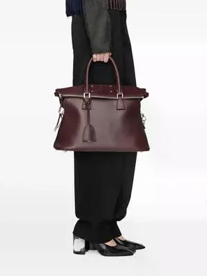 MAISON MARGIELA 5ac Soft Medium Leather Tote Bag