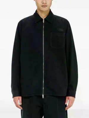 DIESEL® Oval D Logo Zip-up Shirt