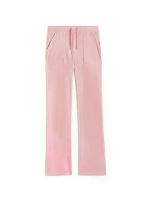 Juicy Couture Del Ray Velour Track Pants - Pink