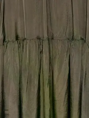 Aspesi Tiered Crinkled Maxi Skirt