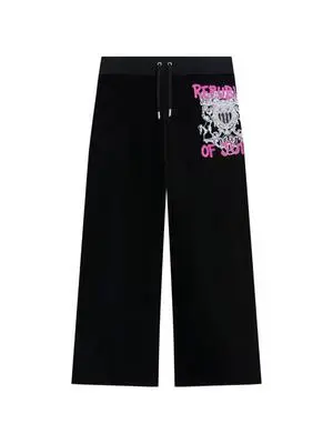 Juicy Couture Velour Track Pants - Black