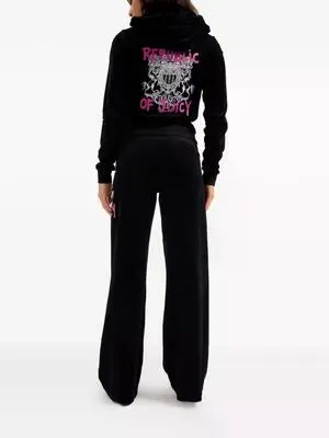 Juicy Couture Velour Track Pants - Black