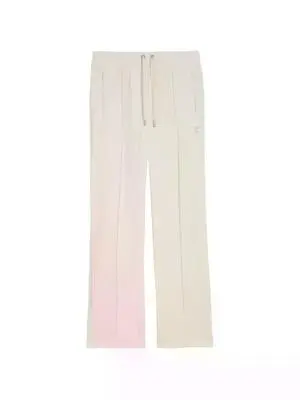 Juicy Couture Diamanté Velour Track Pants - White
