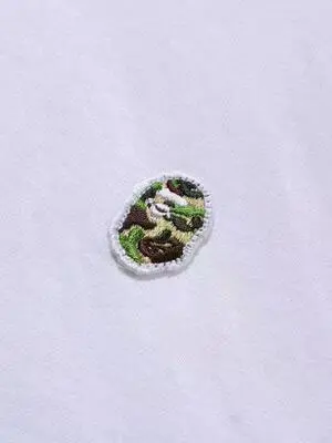 A BATHING APE Camo-print Logo-patch T-shirt