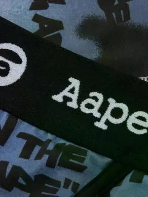 AAPE BY *A BATHING APE Graffiti-print Logo-waistband Boxers