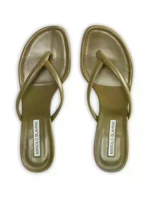 Manolo Blahnik Paterno Thong Sandals