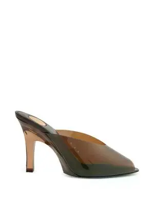 Saint Laurent Sabrina Mules - Brown